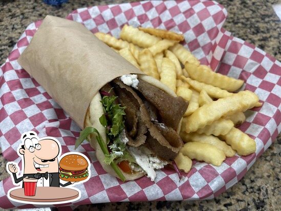 Menu at Spartan Gyros restaurant, Saint Robert