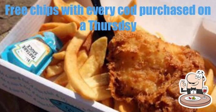 Menu at Captain Cod fast food, Christchurch