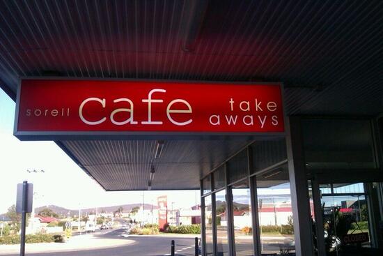 Menu at Sorell Cafe, Sorell