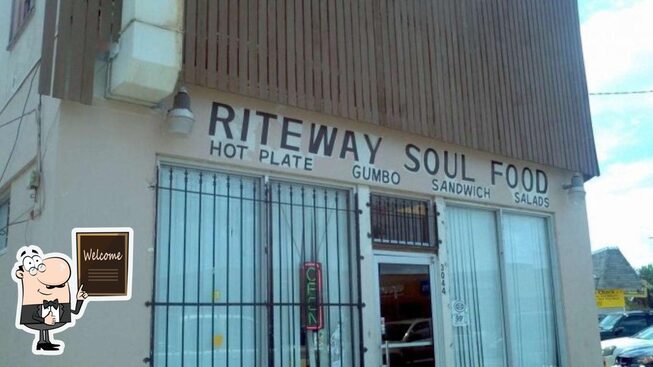 Menu at Riteway Soul Foods restaurant, New Orleans, Gentilly Blvd