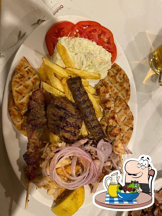 Menu at Ammos Gyros, Stoupa