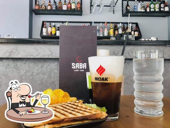 Menu at Saba Cafe Bar, Thessaloniki