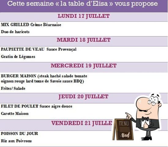 ESAT ELISA 77, Chelles - Menu du restaurant, prix et avis