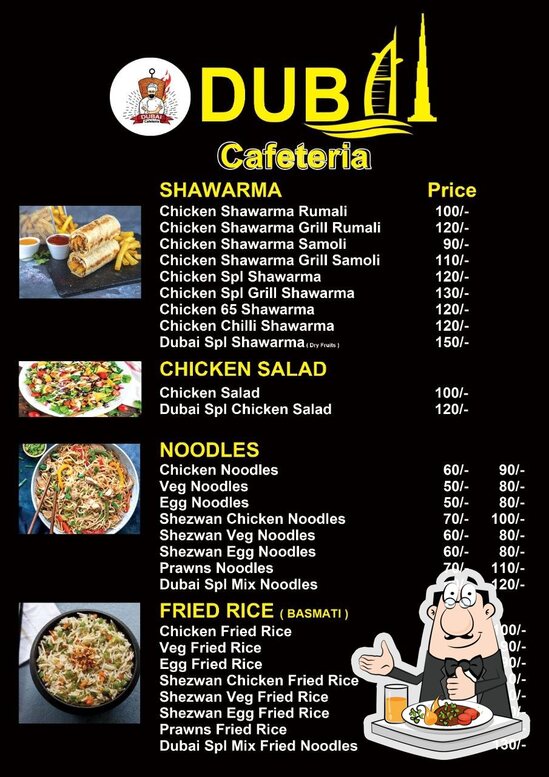 Dubai cafeteria, Hyderabad - Restaurant menu, prices and reviews