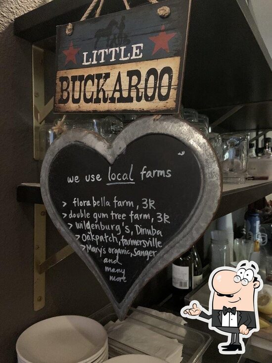 Menu at Ol Buckaroo restaurant, Three Rivers