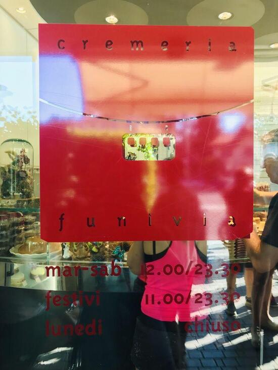 Menu at Cremeria Funivia restaurant, Bologna, Via Porrettana