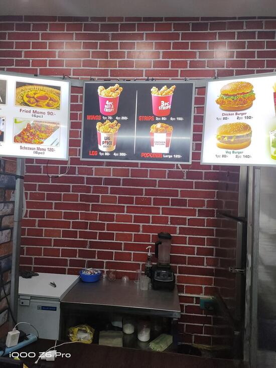 Menu at Wow chicken, Tamluk