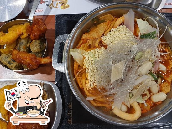 Menu at Dookki Korean Topokki Buffet restaurant, Hanoi, Vincom Center