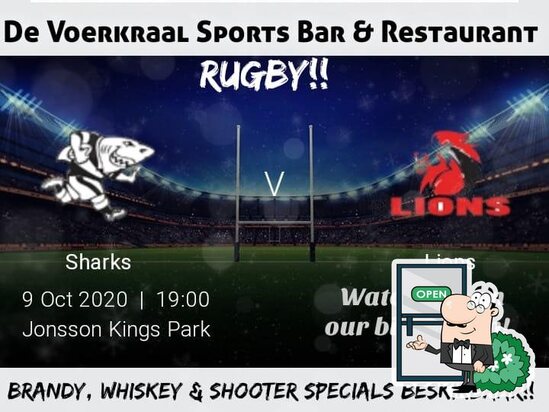 Menu at De Voerkraal Sports Bar, Kathu