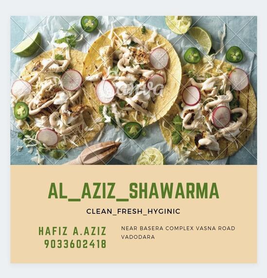 Menu at Al-Aziz Shawarma, Vadodara