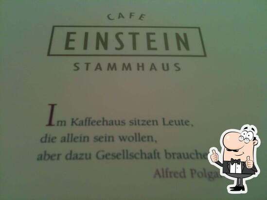 Menu au Café Einstein Stammhaus, Berlin, Kurfürstenstraße 58