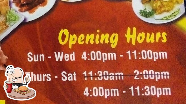 Menu at Billinge Supper Bar, Wigan