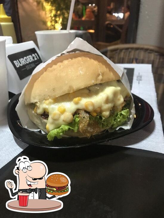 Menu at Burger 21 restaurant, Bauru