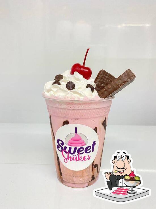 Carta del postres Sweet and Shakes, The Woodlands