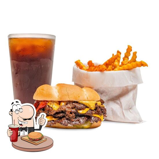 Menu at Mr. Beast Burger restaurant, Anchorage