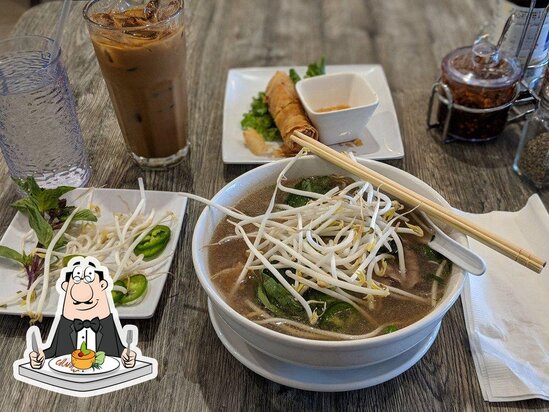 Menu at Pho Ngon restaurant, Alexandria