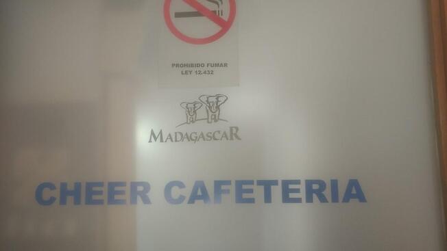 Menu at Cafe Madagascar, Rosario