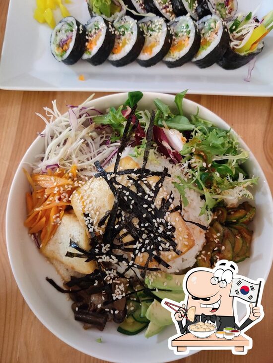 Menu at Pan KimBap restaurant, Kraków