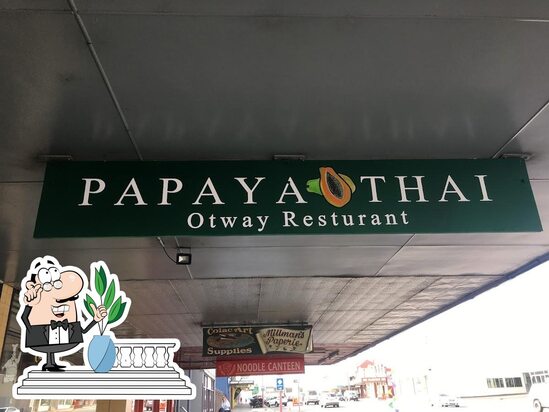 Menu at papaya thai otway restaurant, Colac