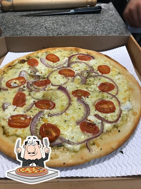 Menu at Damarto’s takeaway pizzeria, Skegness