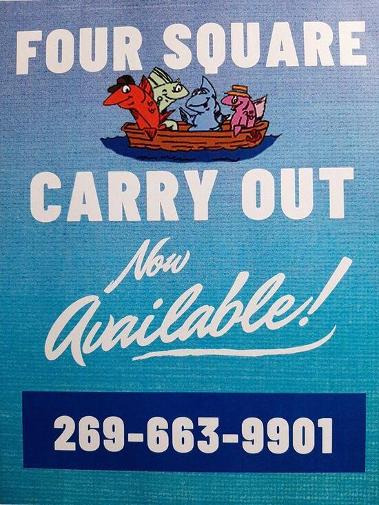 Four Square Restaurant Edwardsburg, MI, Edwardsburg - Carta del ...