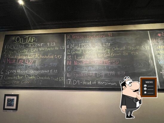 Menu at The Little Brown Barrel, Minersville