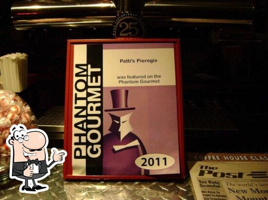 Menu at Patti's Pierogis restaurant, Fall River