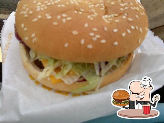 Menu at Uncle Sams Hamburger Express Rustington fast food, Littlehampton