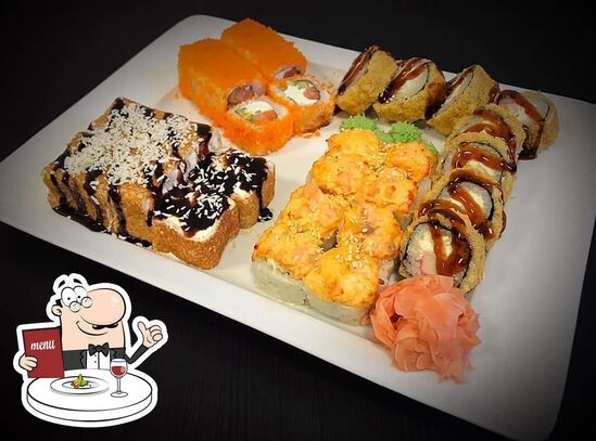 Menu at Banzai Sushi restaurant, Jelgava, Raina street