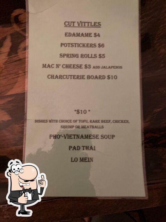 Menu at The Cut Cocktail Lounge pub & bar, Sylva