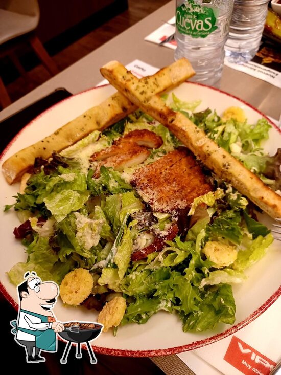 Menu at VIPS restaurant, Madrid, C. de Alberto Aguilera