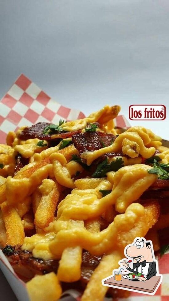 Menu at Los Fritos restaurant, Medellín