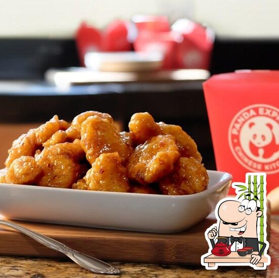 Menu at Panda Express fast food, Chicago, W Fullerton Ave