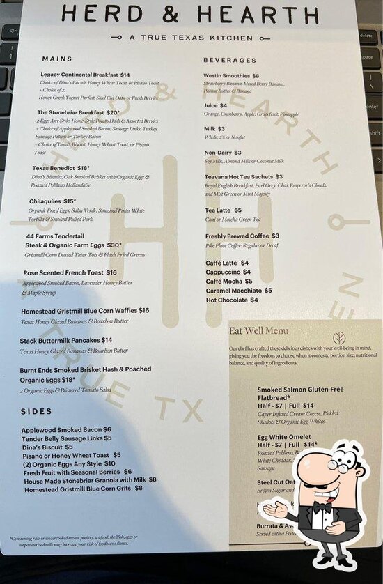 Menu at Herd & Hearth restaurant, Frisco