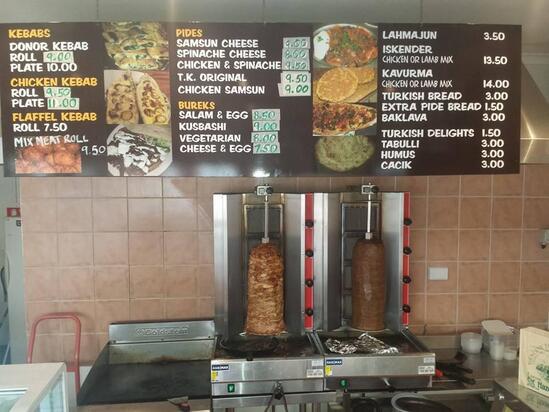 Menu at Mustafa Ustas Turkish Kitchen restaurant, Geraldton