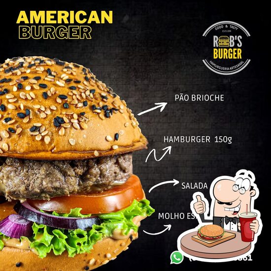 Menu em Rob's Burguer restaurante, Gurupi