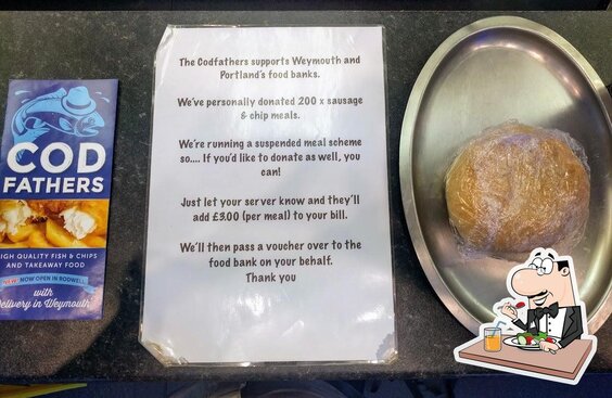 Menu at Codfathers fast food, Weymouth