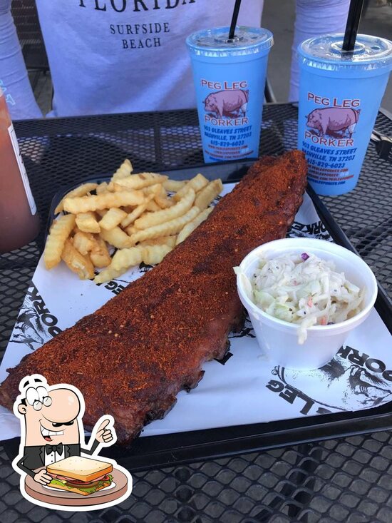 Menu at Peg Leg Porker BBQ, Nashville