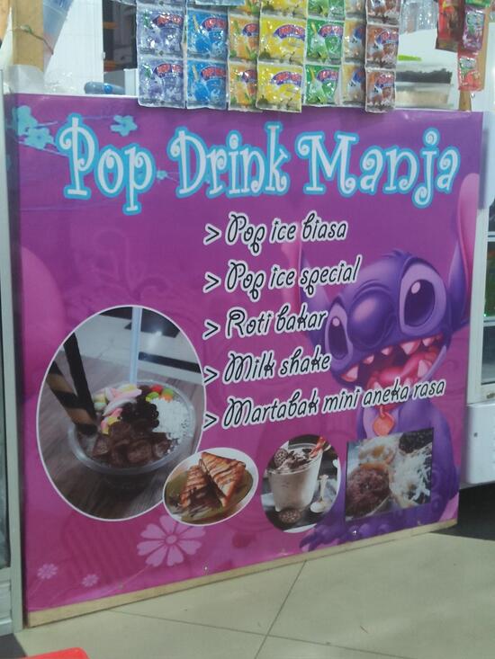 Menu at Pop Drink Manja cafe, Manado
