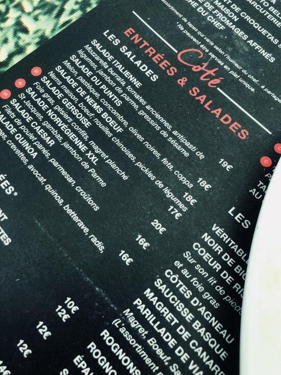Menu au La Brasserie Du Carré Vert restaurant, Colomiers
