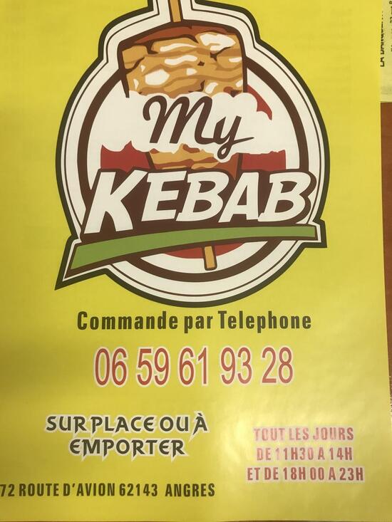 Menu at My Kebab restaurant, Angres