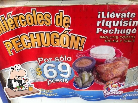 Menu at El Pechugón restaurant, Puerto Vallarta, Av México 1159