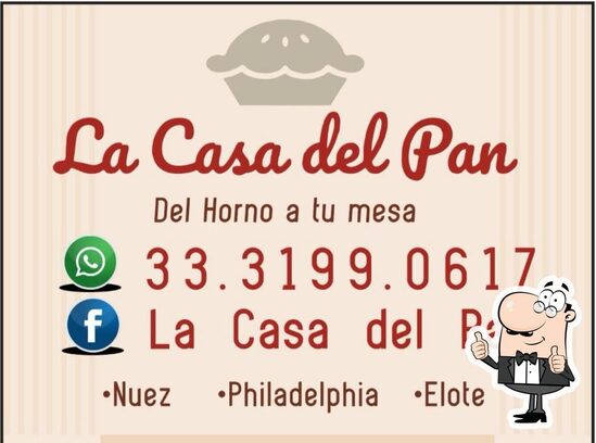 Carta del postres La Casa del Pan Gdl, Guadalajara