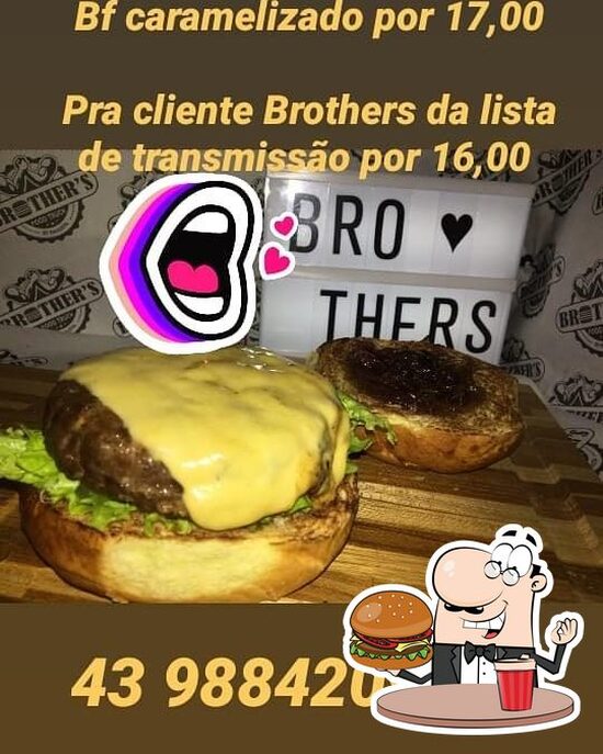 Menu em Brother's Burger pub & Bar, Jacarezinho, R. Paraná