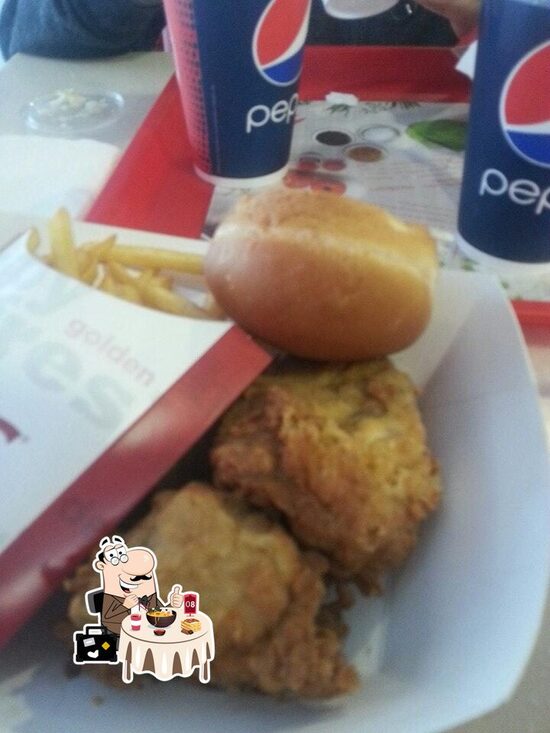 Menu au KFC restaurant, Casablanca, Av. 2 Mars