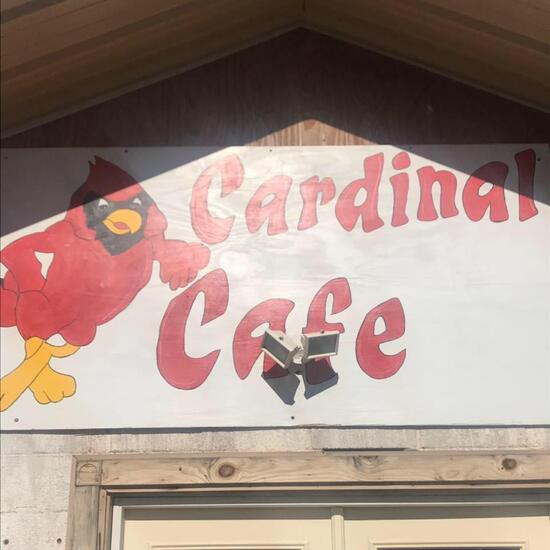 Menu at Cardinal Cafe, Hermleigh