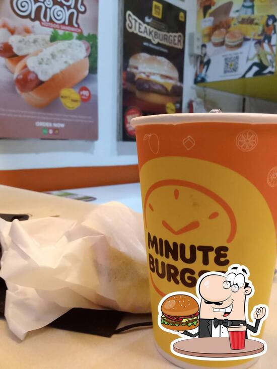 Menu at Minute Burger restaurant, Cabanatuan City, FXQ8+229