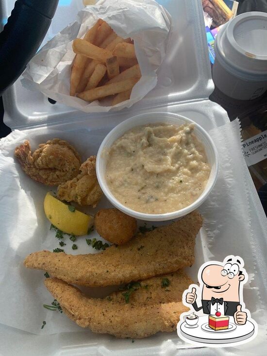 Menu at Catfish Station restaurant, Galveston
