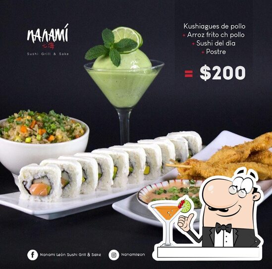Menu at Nanami sushi & grill restaurant, Leon