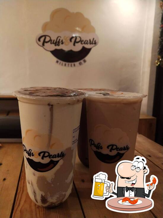 Menu at Puffs & Pearls cafe, Gapan City